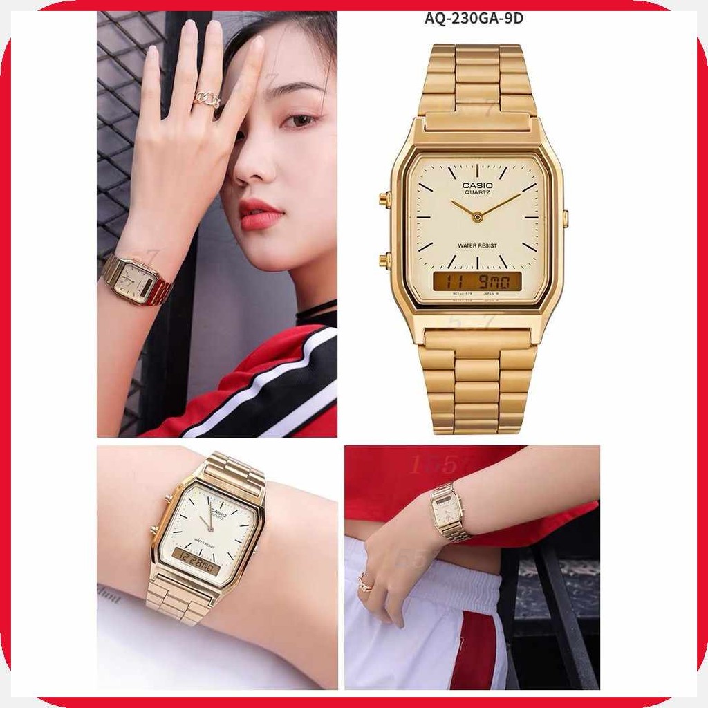 OEM!gu,Casio%rY@x@J@Q@e@u@C watch Dual Time watch for women vintage ...