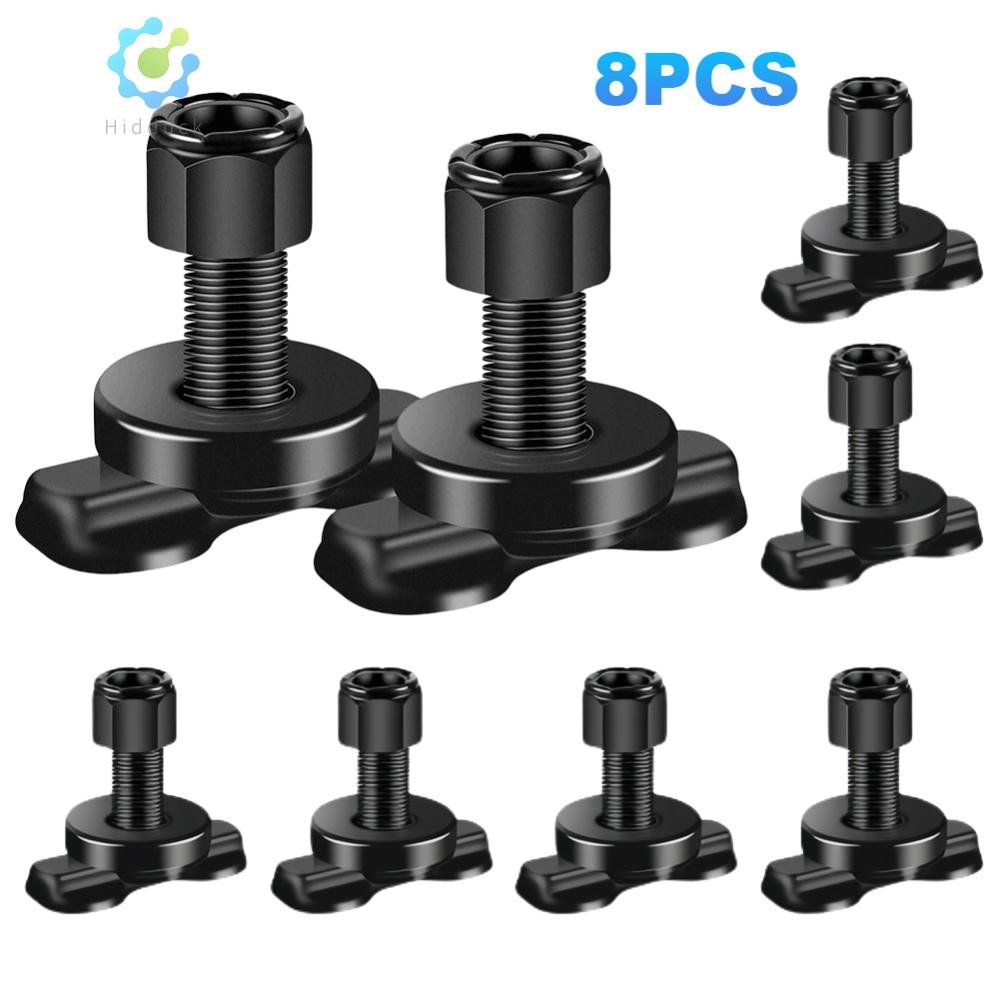 8Pcs L-Track Double Lug Steel Threaded Rail Stud Nut for Truck Bed ...