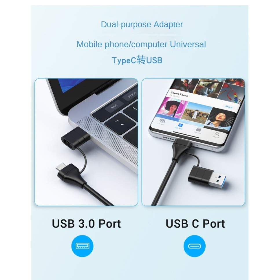 8-in-1 USB C Hub Docking Station 15W Wireless Fast Charging TF/SD Card ...