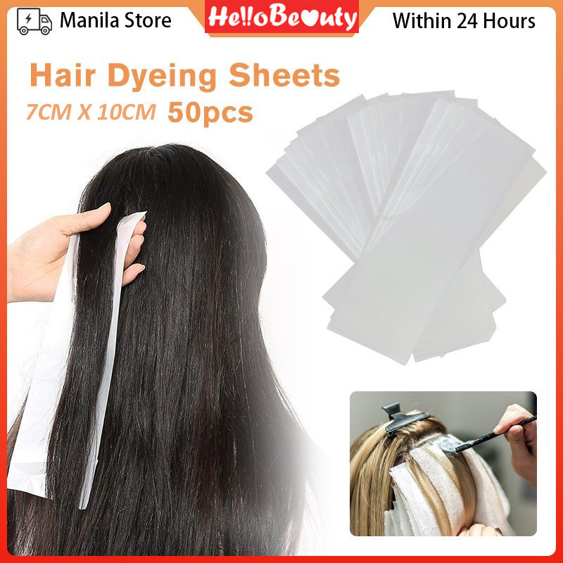 50PCS Balayage Tools Highlight Paper Hair Dyeing Paper Hair Coloring ...