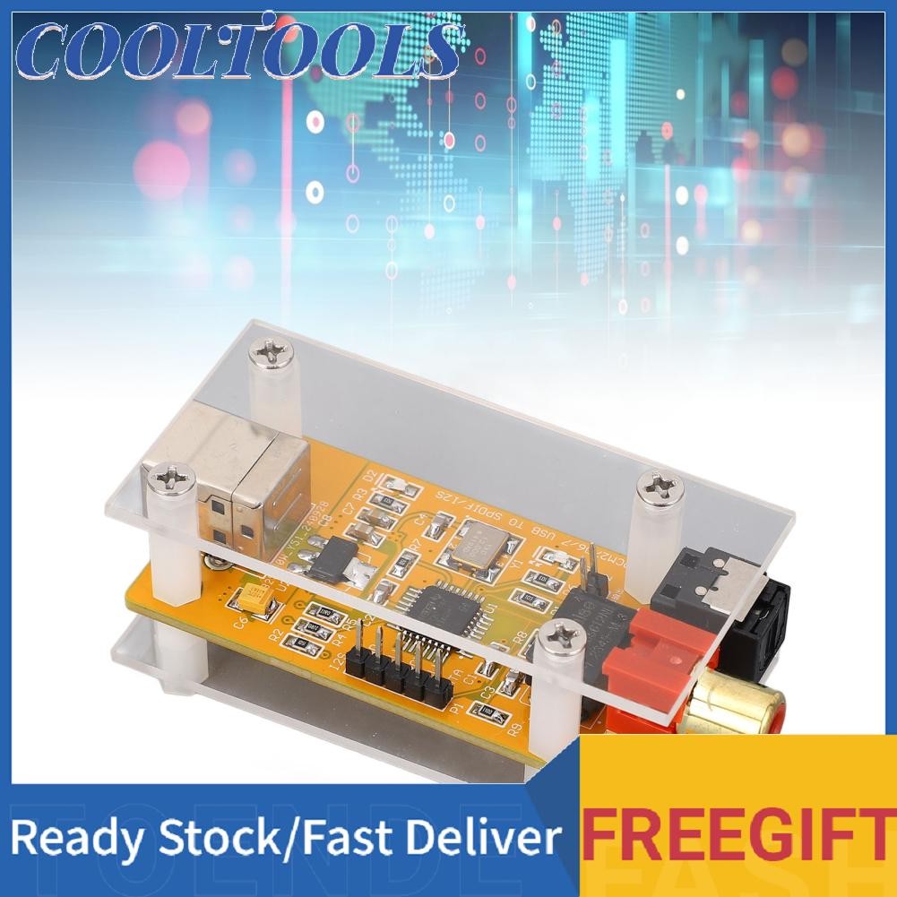 Cooltools Coaxial Optical Fiber Output Sound Card USB PCM2707 Decoding ...