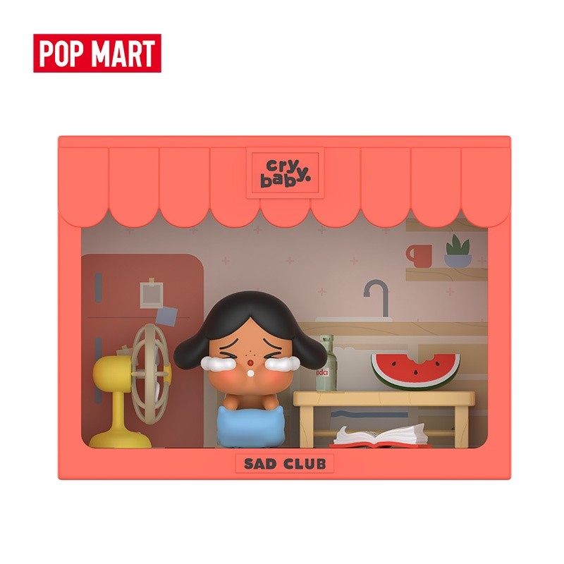 POP MART CRYBABY Sad Club Series Scene Sets Blind Box Action Toys ...