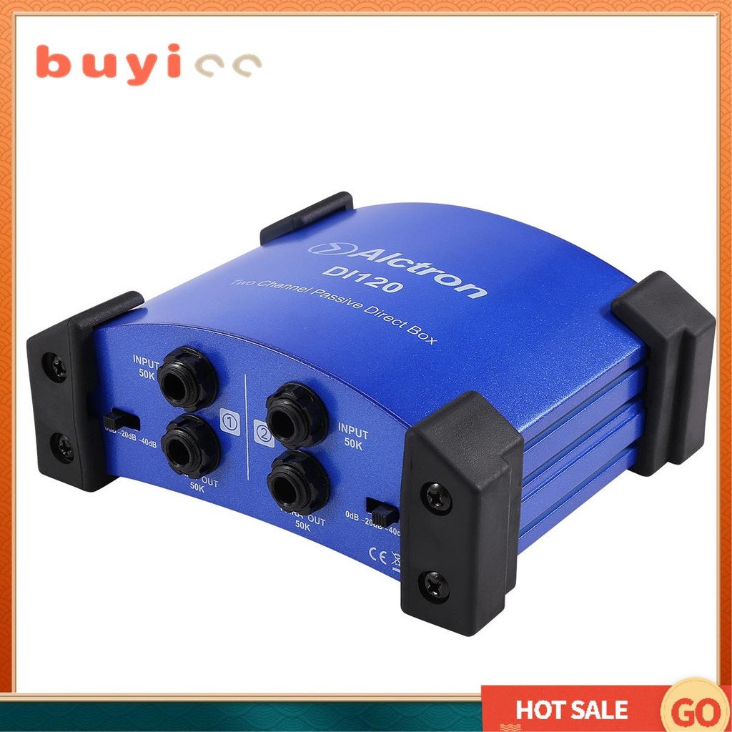 【Buyi00】Alctron DI120 Two-Way Passive DI Box Impedance Converter DI BOX ...