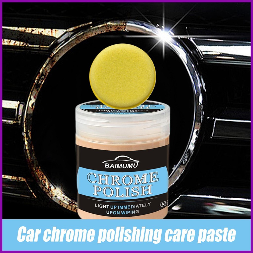 Chrome Polish For Car 100g Car Rust Remover Long-Lasting Metal Cleaner ...