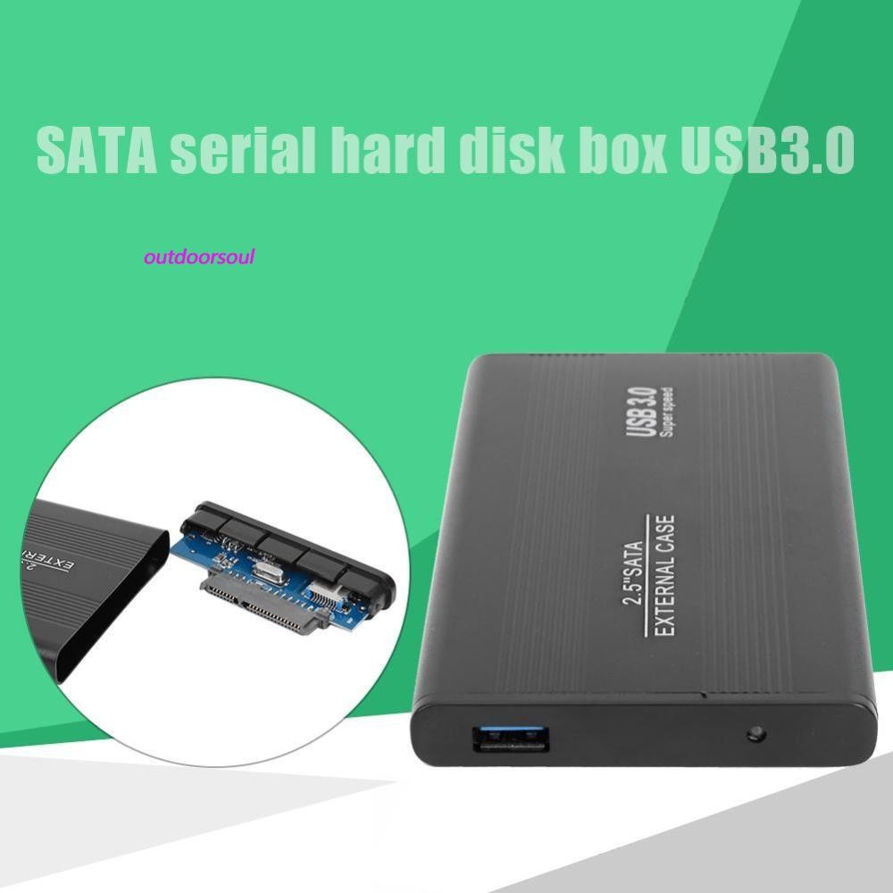 USB 3.0 to SATA 2.5 inch SSD Hard Disk Drive Enclosure 6-Gbps External ...