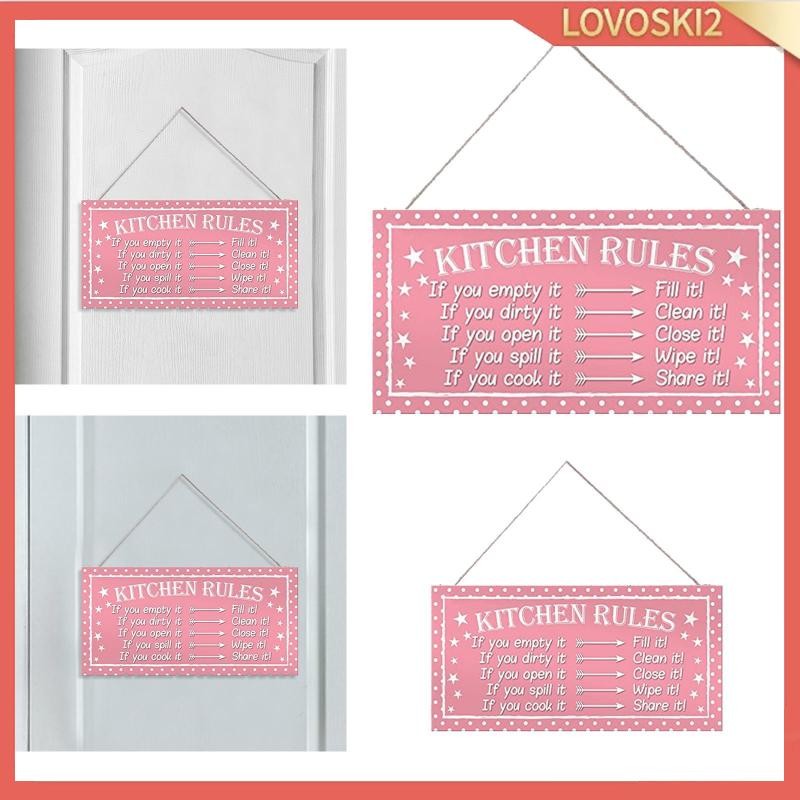 [Lovoski2] Hanging Kitchen Rules Sign Kitchen Door Rules for Farmhouse ...
