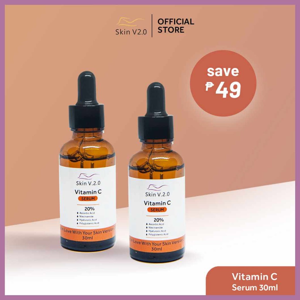 Skin]Ha'V2.0!HS^Vitamin}v>C)w>Serum)S>20%)l>30ml)T>Bundle | Shopee Philippines