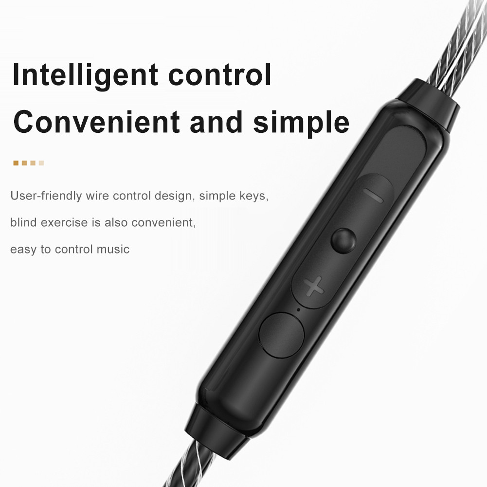 X6 Wired Stereo Ear Monitor Earpiece Headset With Mic HiFi Stereo ...