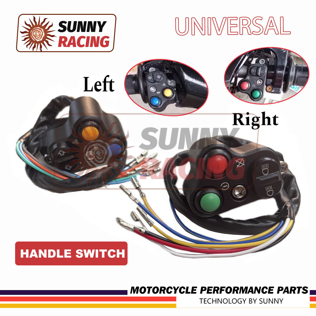 UNIVERSAL HANDLE SWITCH (LEFT and RIGHT SIDE) MOTORCYCLE | Shopee ...