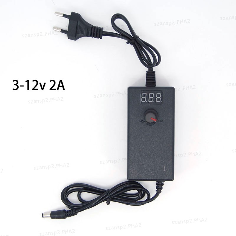 Universal Adjustable AC To DC Power Supply Adapter 3V-12V 2a 3V 5V 6V ...