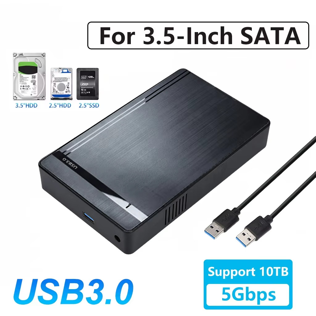 3.5 inch HDD Case USB 3.0 to SATA External Hard Drive Reader Support ...
