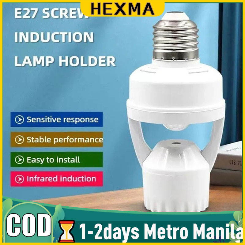 Smart Led Bulb Switch 360 Degrees PIR Motion Sensor E27 Lamp Base Bulb ...