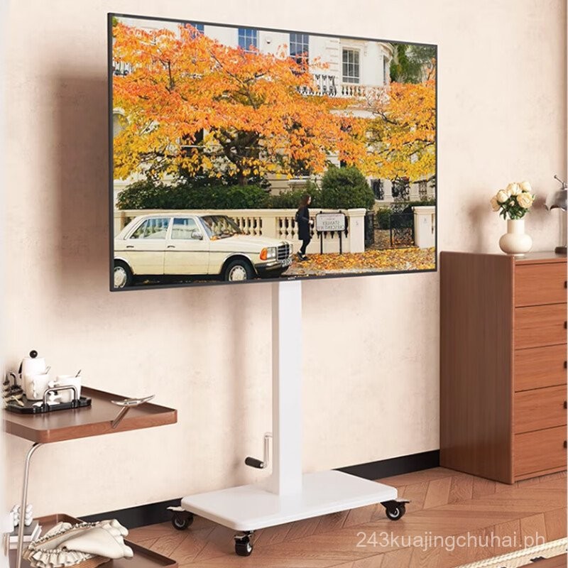 No-Disassembly Rotating Hand-Cranked Lifting TV Stand Floor-Mounted ...