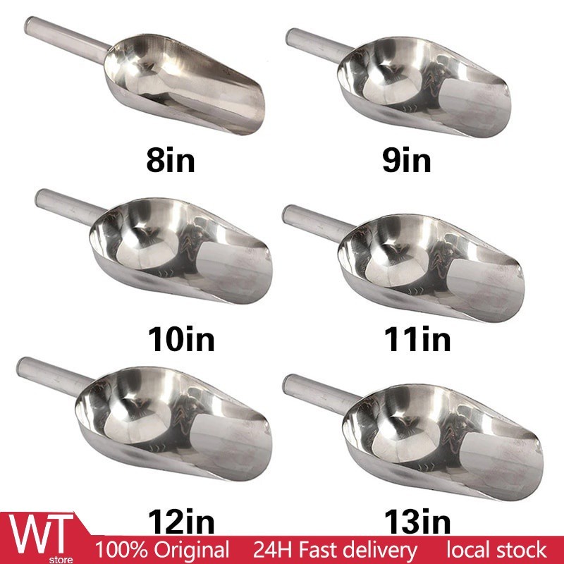 Stainless Steel Ice Scoop Kitchen Tool Metal Food Scoop Ice Cream ...