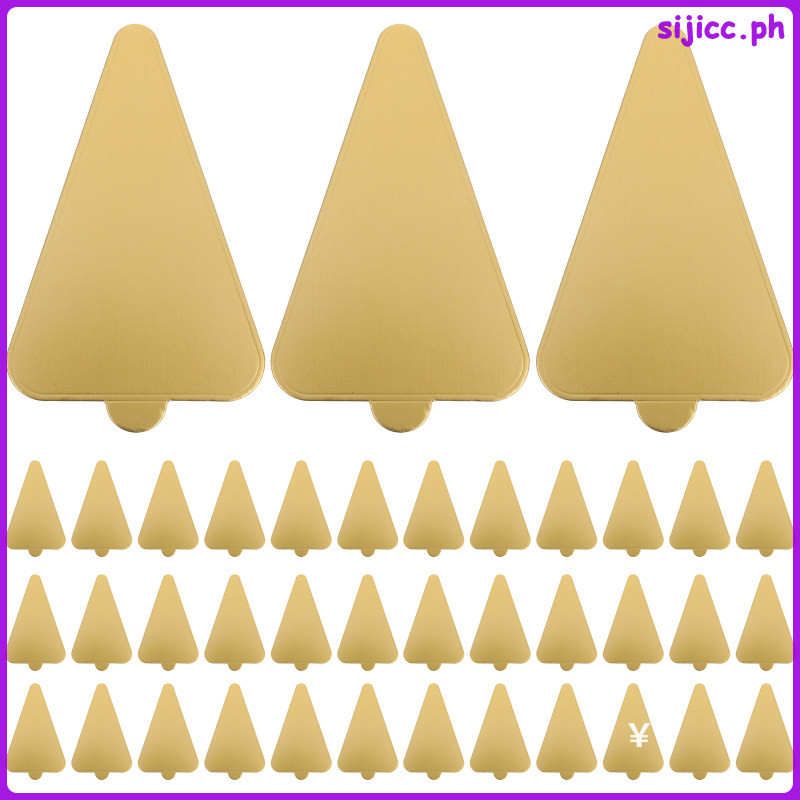 Cake Base Cupcake Pan Party Triangle Plate Mat Bottom Bracket 50 Pcs ...