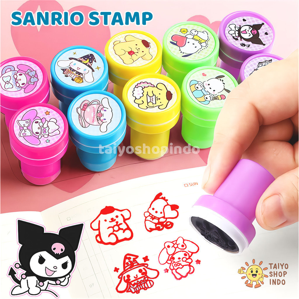 Taiyo Sanrio Stamp Cute Stamp Character Motif Figure Creativity ...