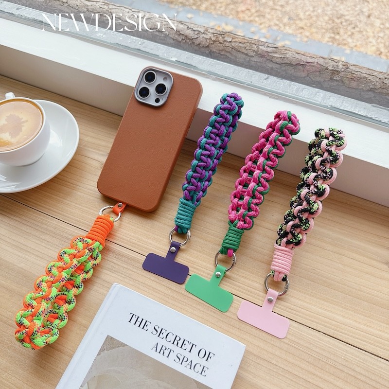 Thick Short Rope With Clip Handmade Flat Suitable For Mobile Phone ...