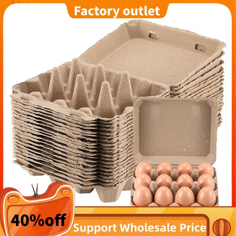 In Stock 20 Pack Egg Cartons, Paper Pulp Square Egg Cartons Eggs, Egg ...