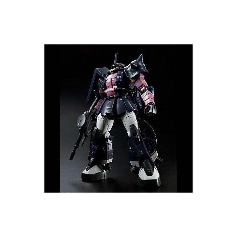 Bandai (BANDAI) RG 1/144 MS-06R-1A Black Tri-Stars Exclusive Zaku II Plastic Model (Hobby Online ...