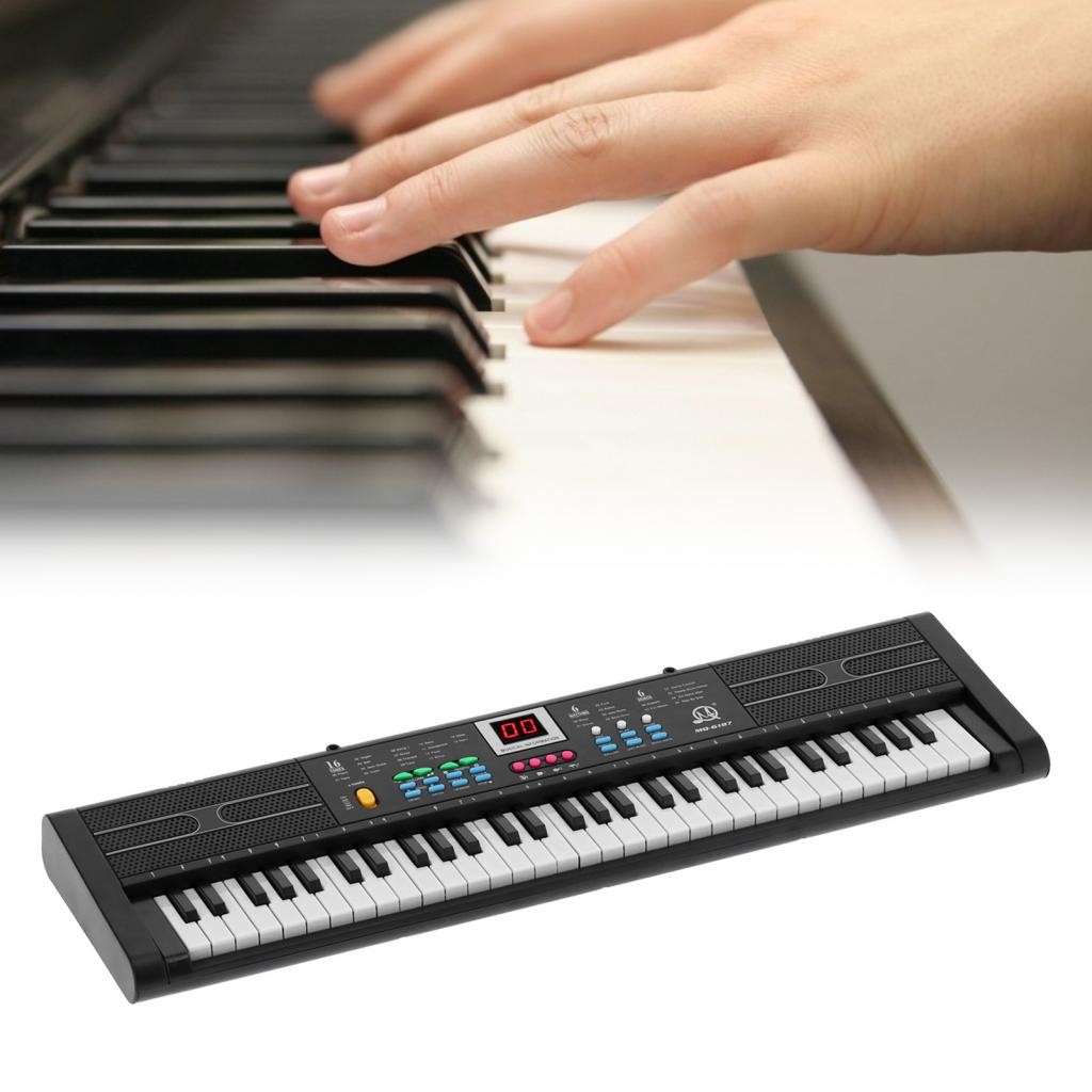 MQ6187 CE Professional 61 Keys Electric Keyboard Piano with USB ...