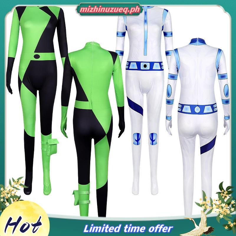 Cartoon Kim Possible Kim Shego Cosplay Costume Jumpsuit Adults ...