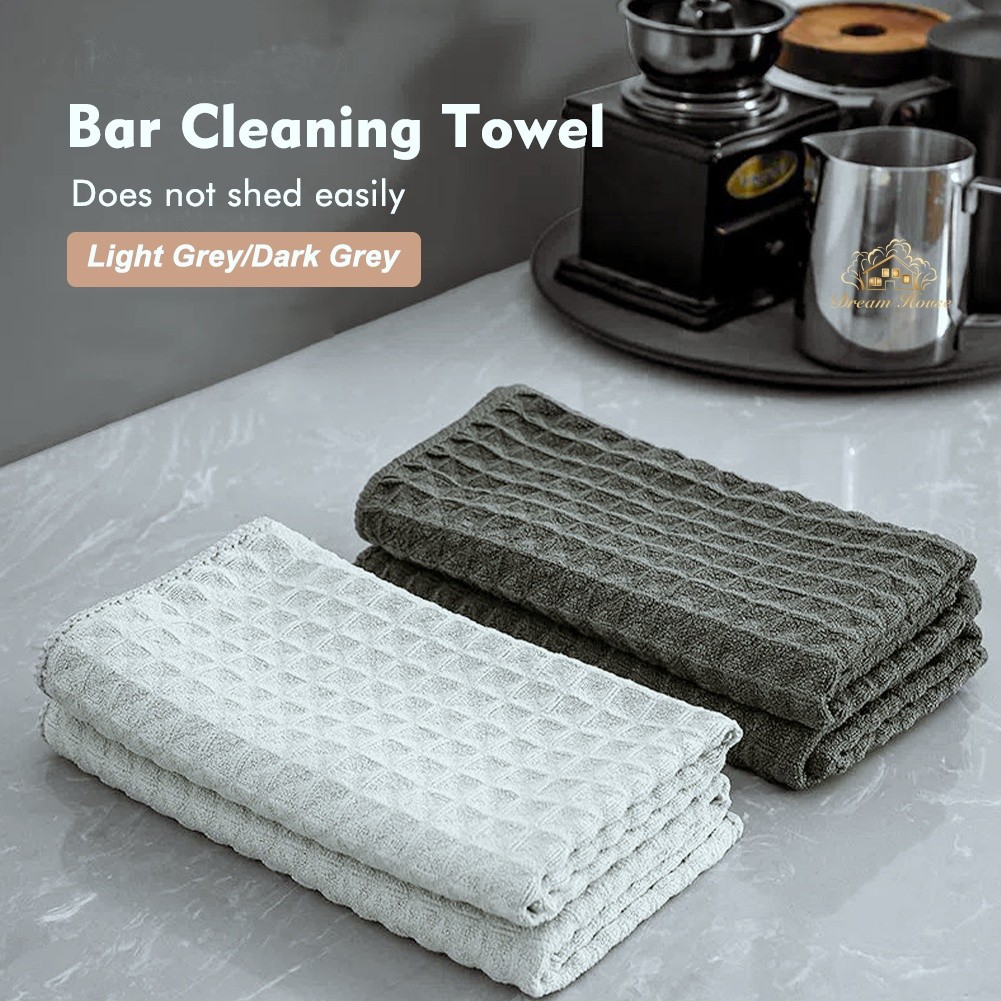 Absorbent Barista Towel Rag Cleaning Towel Bar Counter Square Towel ...