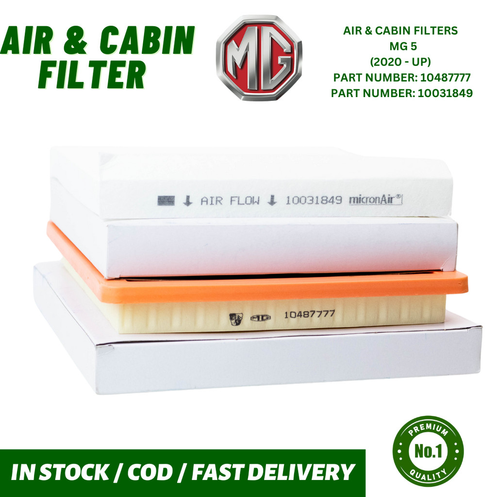 AIR & CABIN FILTERS for MG 5 (2020 - UP) (10487777/10031849) | Shopee ...