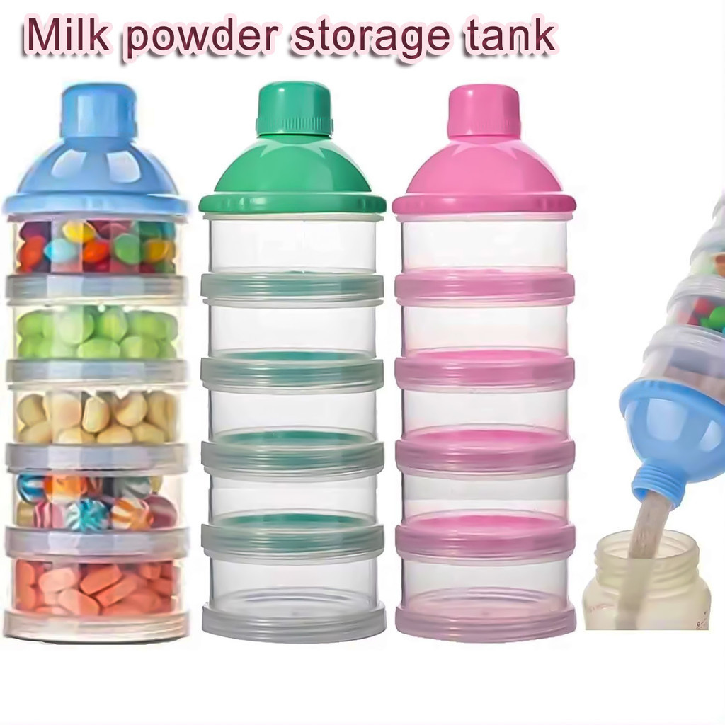 Infant Four-Layer Detachable Portable Outing Milk Powder Box, Storage ...