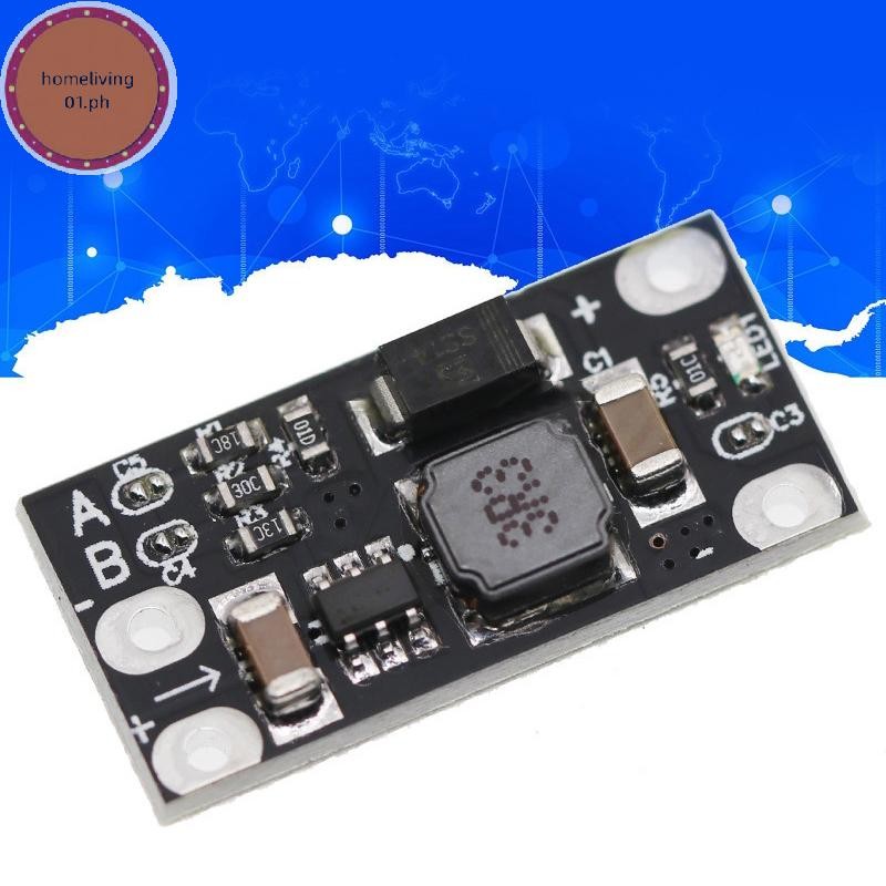 homeliving01 Mini DC-DC Boost Step Up Converter Board Module 3.7V to 12V Voltage Regulator PCB ...