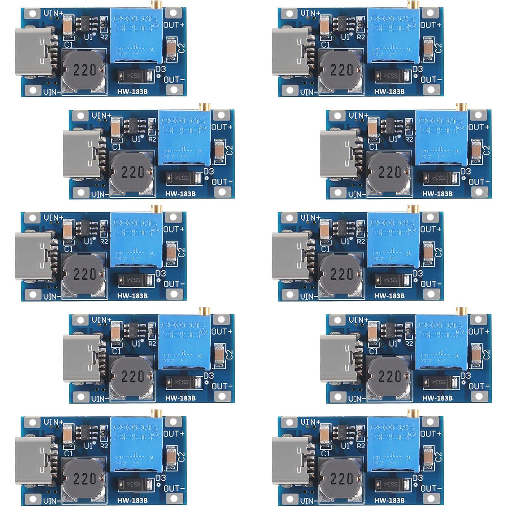 10Pcs Boost Module MT3608 DC-DC Step Up Converter 2A Boost Regulator ...