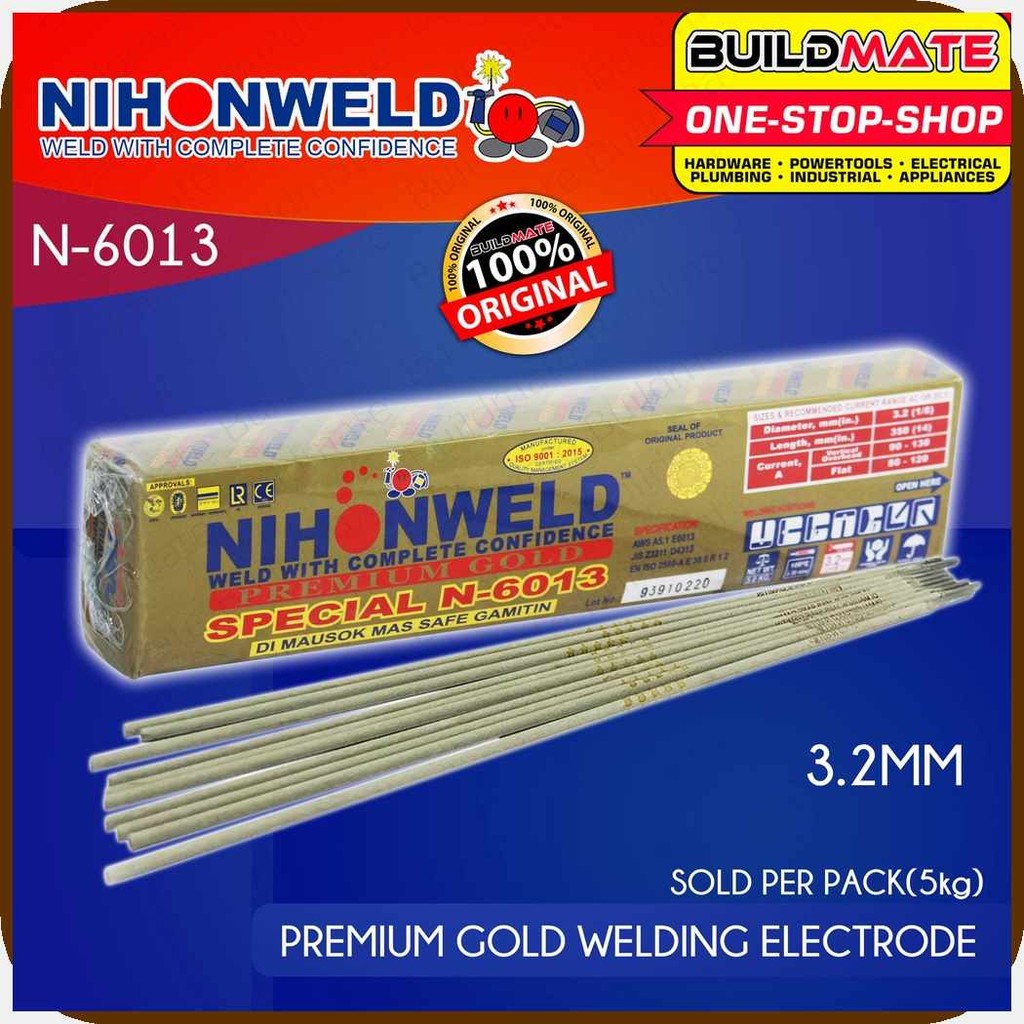 NIHONWELD@gH*Welding.uA&Electrode,ii!RodFd3.2mmg!N-6013[m!N-6013F[z!5KG[Q!SOLD PER PACK ...