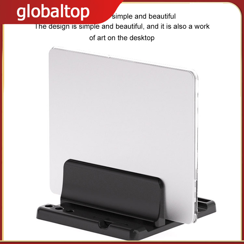 Vertical Laptop Stand Holder Adjustable Width Table Tidy And Orderly ...