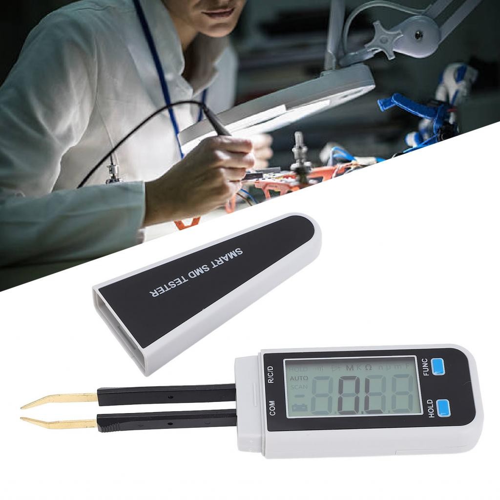 Smart SMD Tester Electronic Component Test Tweezer For Capacitance ...
