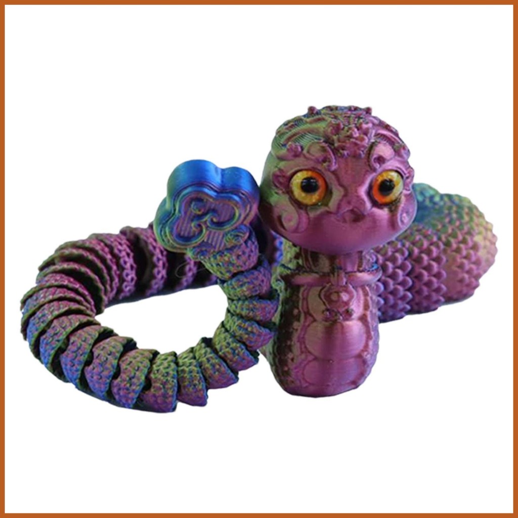 3D Printed Snake 3D Printed Snake Toys Movable Joints Snake Ornament ...