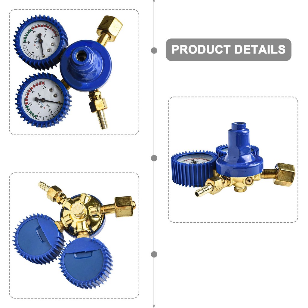 Welding Pressure Reducer for Oxygen Acetylene and Propane with Built in ...
