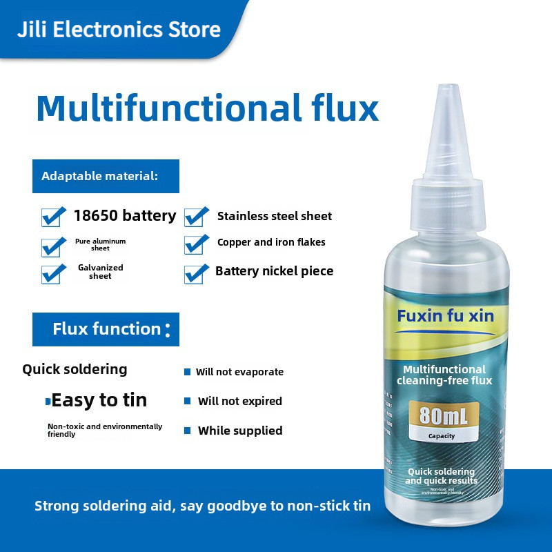 Stainless Steel Flux, Quick Repair 30ml 80ml Clean Free Soldering Flux, Universal Battery ...