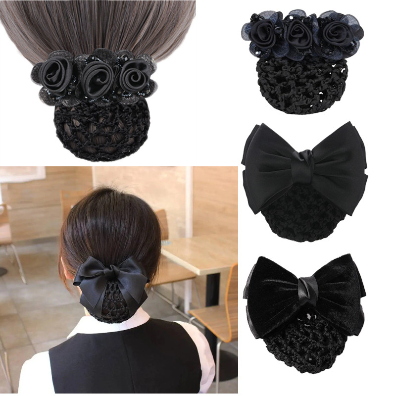 Hairnet Ribbon Wtihnet Office Work Restaurant Clip with Net Ribbon ...