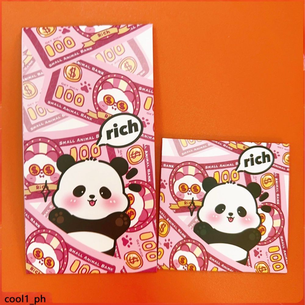 2025 Year of the Snake cartoon panda gold-stamped red envelope ...