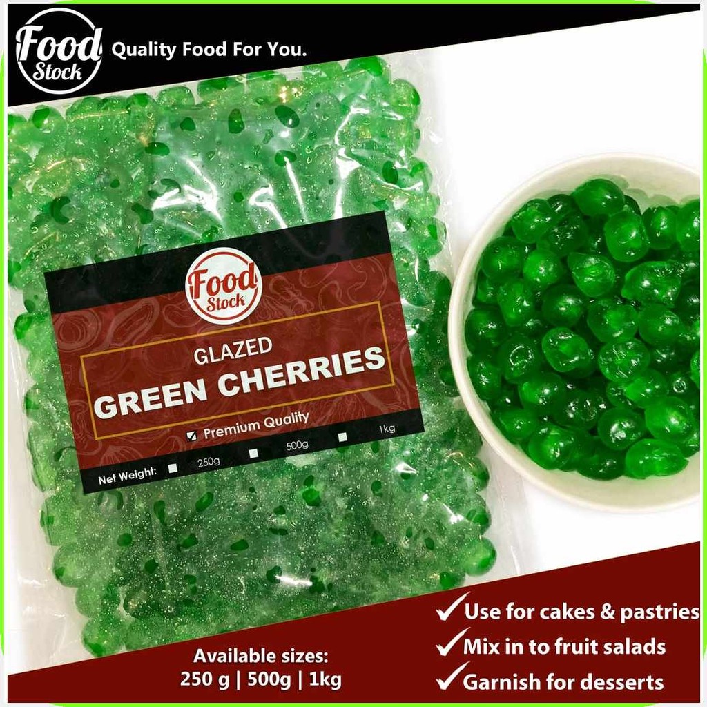 Glazed_V!Green[Bf]Cherries}Q>(250g,)Q>500g,)w>1kg) | Shopee Philippines