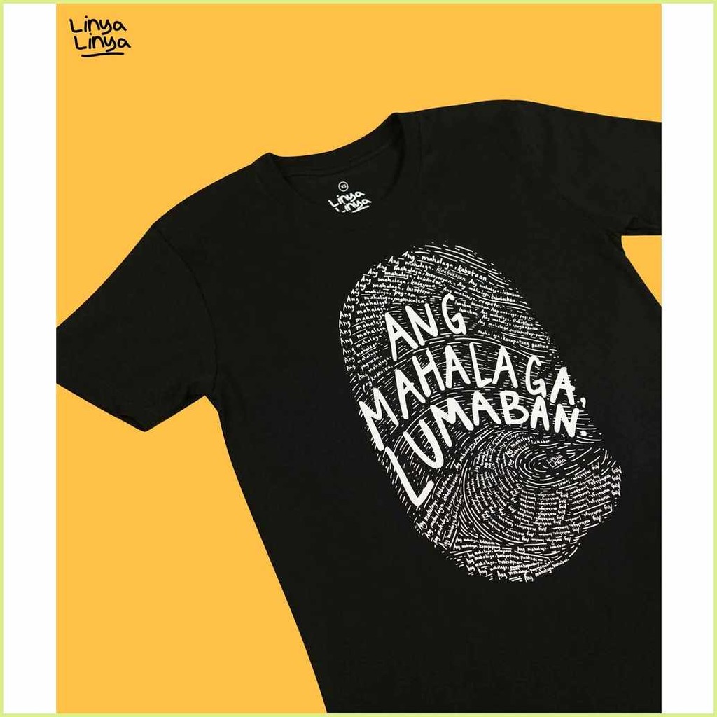 Linya-Linya}NS(T-Shirt:^I>Ang}Ho)Mahalaga,}Gz)Lumaban.}qc)(Black ...