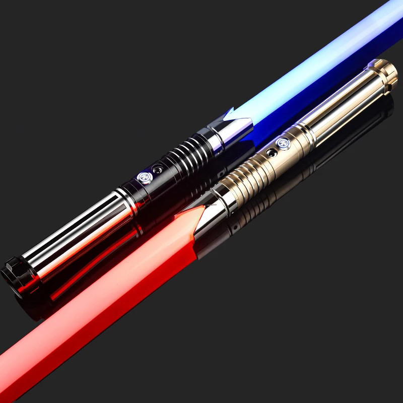 Metal Hilt Lightsaber RGB Heavy Dueling 16Colors Change Blaster Yoda ...