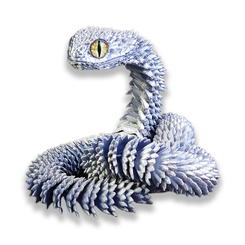 3d Printed Snake Luminous Snake Toy New Viper Three-Dimensional Model d ...