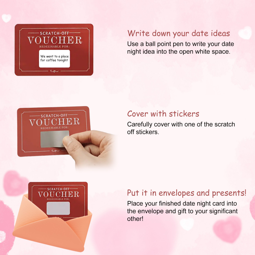 DU| Romantic Date Night Scratch-off Cards Mystery Romance Date Night ...