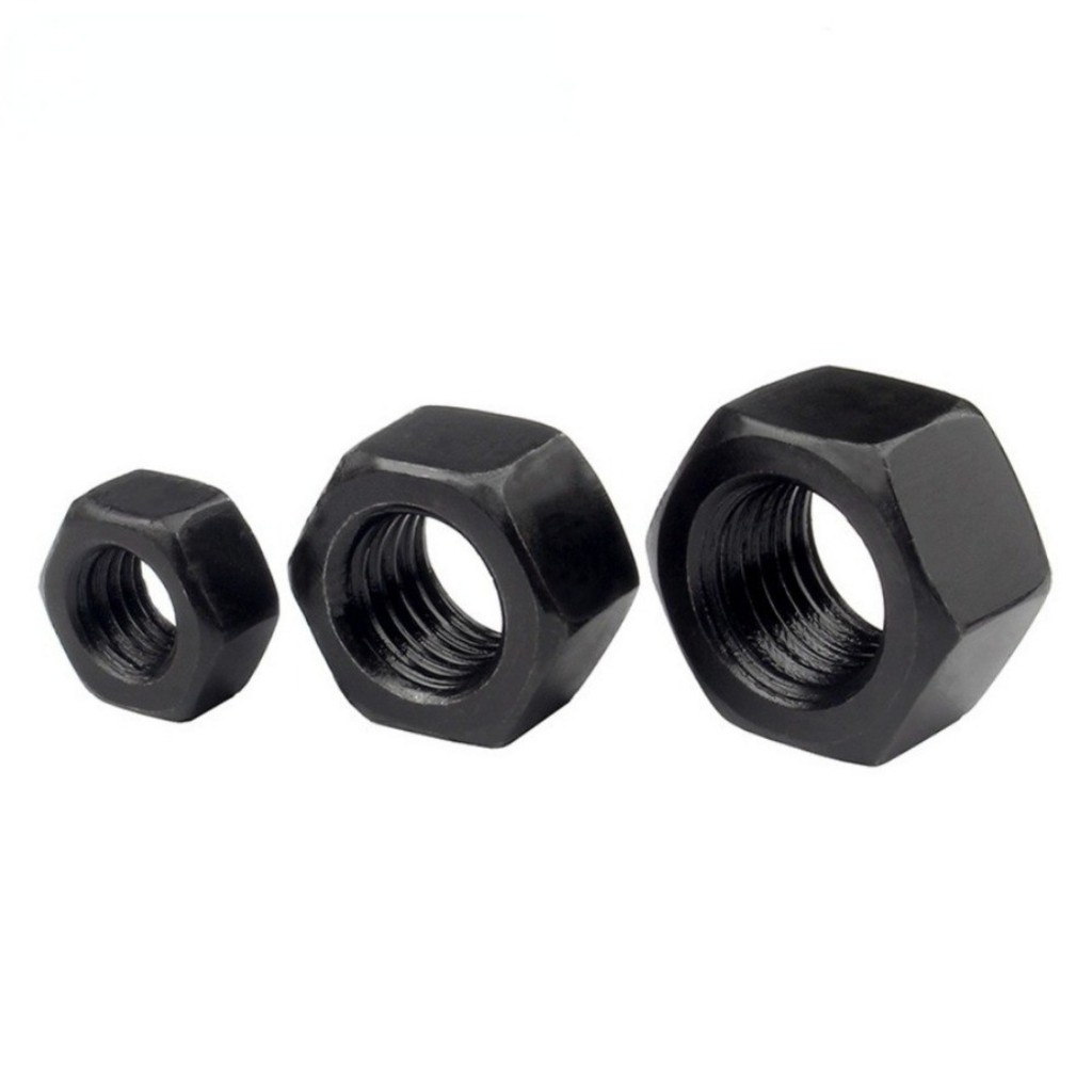 Grade 8 Hex Nut (Black) Hex Nut High Strength Nut M2/M2.5-M30 | Shopee ...