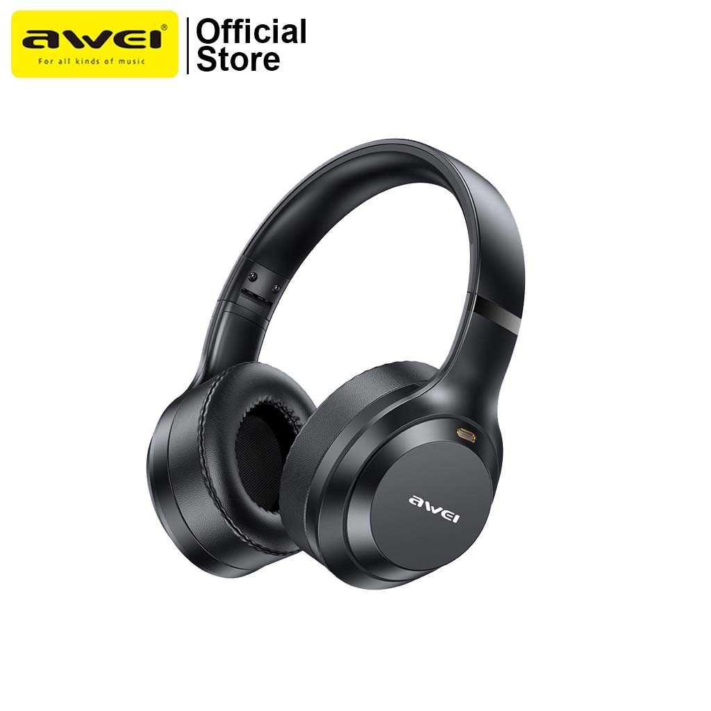 Awei AT3 ANC Wireless Bluetooth Headphone ENC Gaming Wired Headset Low ...