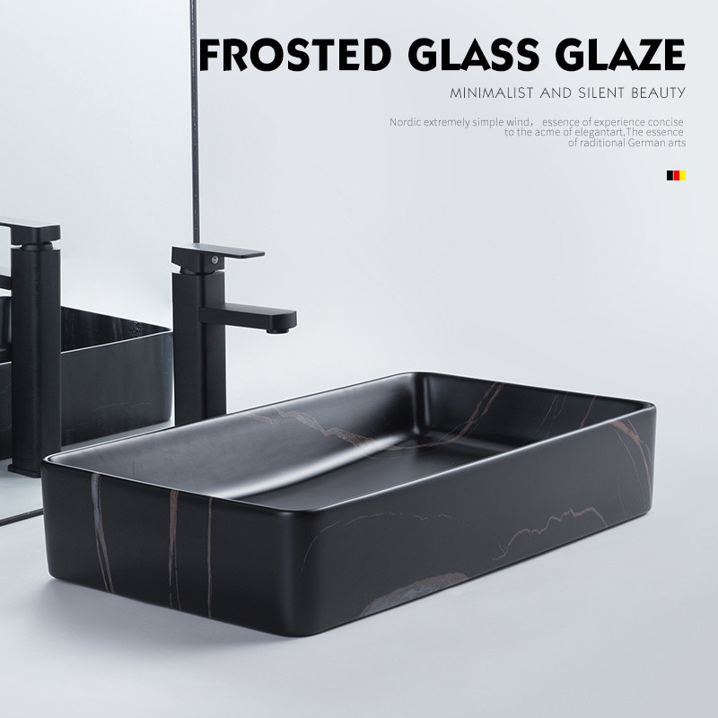 [2249People Collection]Retro Table Basin Splash-Proof Water Ceramic ...