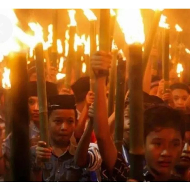 Tamiang Bamboo Torch, Tamiang bamboo torch, traditional lamp, ready to ...