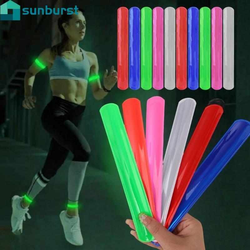 40Pcs Reflective Wristband - Night Running Armband Bracelet - for Wrist ...