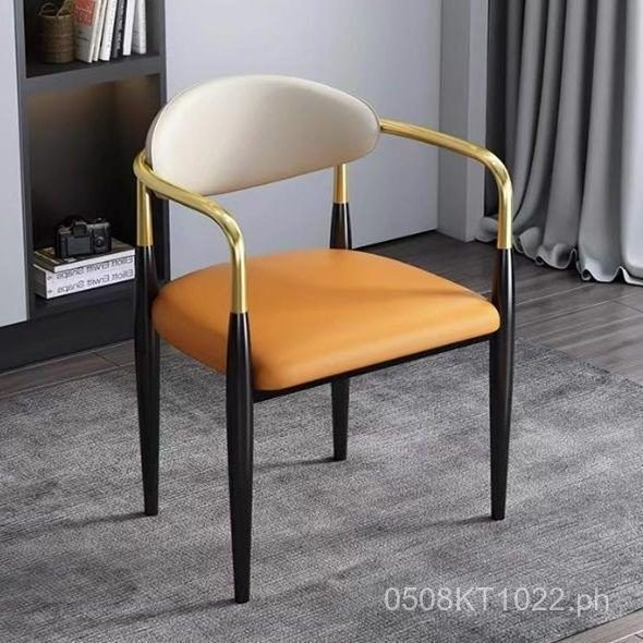Trendy Chair Light Luxury Tea Table Chair Chair with Backrest Dining ...