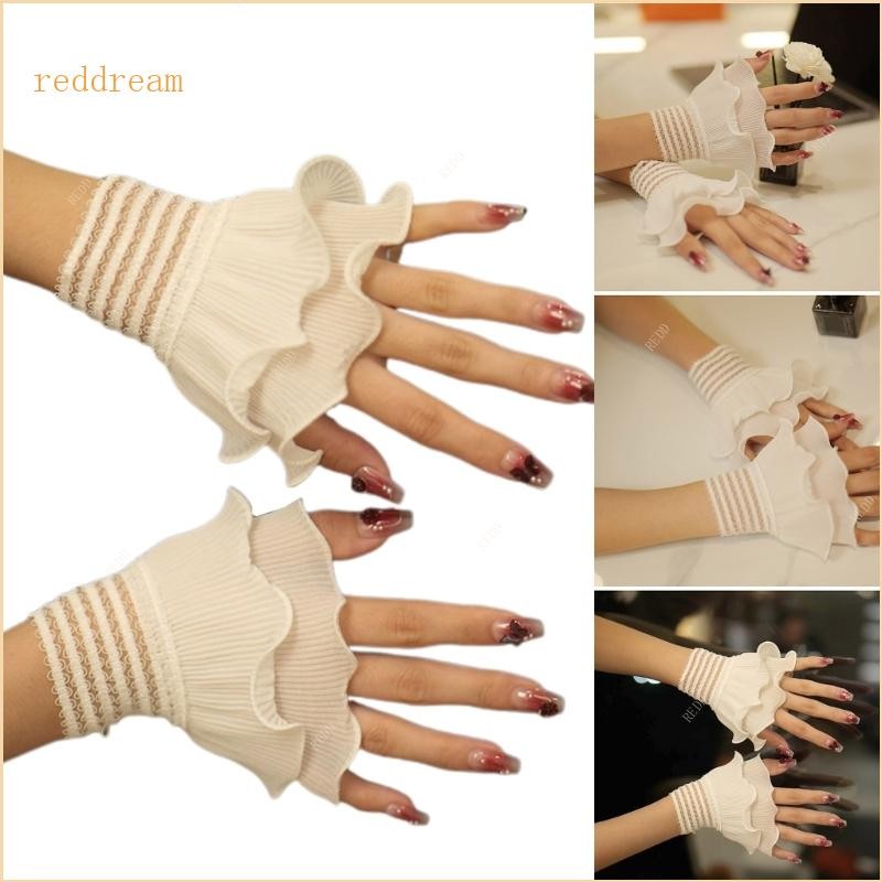 REDD Ruffle Lace Sleeves Faux Sleeves Female Clothes Accessory ...